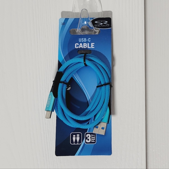 Solaray | Cell Phones & Accessories | Solaray Usbc Cable 3 Feet Blue ...